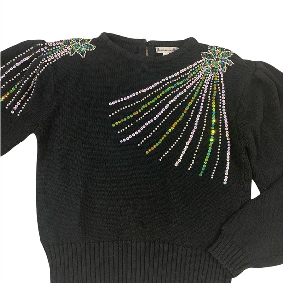 jason maxwell | Sweaters | Vintage 98s Jason Maxwell Crewneck Sequin ...